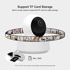 SONOFF 1080P HD Indoor Camera, Smart WiFi Home Security Camera with IR Night Version, Motion Detection, 2-Way Audio, Phone APP Control, Baby Monitor, Cloud Storage, GK-200MP2-B