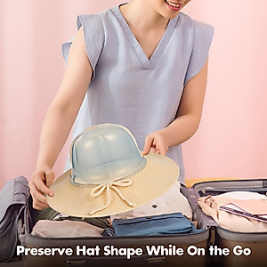 Meisitai 24 PCS Hat Holder Display Organizer Racks Stands Table Top Storage Hanger for Cowboy Fedora Closet Trucks Brim Bill Shaper