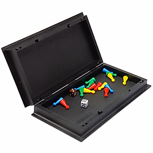 Amerous 10" Ludo Go Board Folding Travel Magnetic Ludo Set