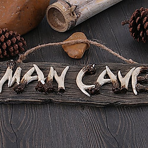 Liberty Imports Man Cave Hanging Wall Sign Decorative Mancave Wooden Novelty Decor