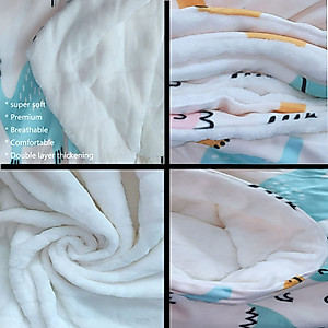 ISMV Swaddle Blankets Baseballs in Blue with Stars Newborn Blanket Baby Blanket Comfy Nursing Blanket Durable Receiving Blanket for Baby Girl Or Boy