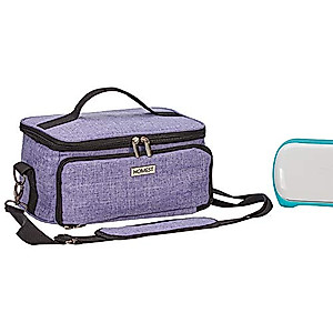 HOMEST Carrying Case for Cricut Joy, Lightweight Travel Tote Bag for Cricut Joy and Tool Set, Multiple Pockets for Accessories and Supplies Storage, Purple