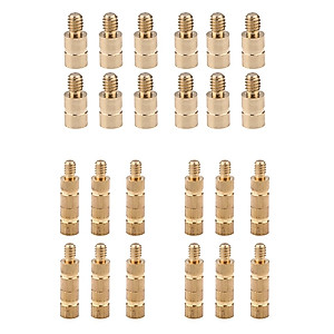 LEIPUPA 48 Pieces 25 Grain Brass Weight Screw Point Inserts Accessory