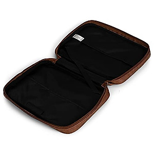 Wings of Eagles Scripture Brown Large Print Vinyl Bible Cover with Handle