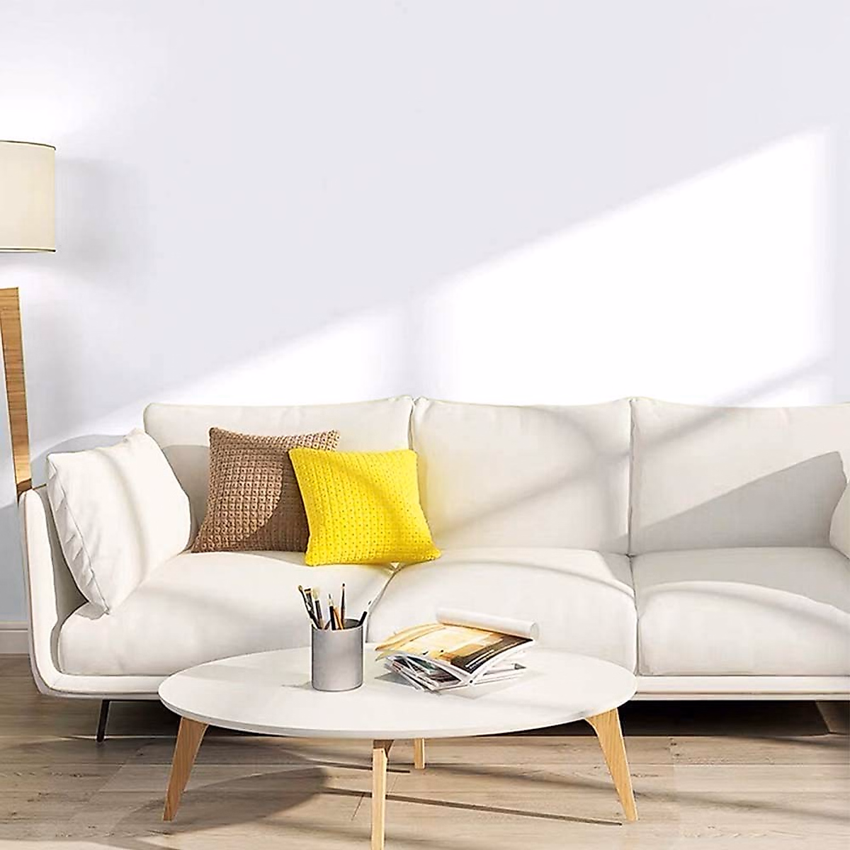 practicalWs 15.7" x393.7" White Self-Adhesive Wallpaper Peel and Stick Wallpaper Stick Wallpaper Shelf Liner