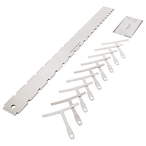 Toolly Guitar Notched Straight Edge Luthier Tools, String Action Gauge and Radius Gauge Guitar Setup Tools