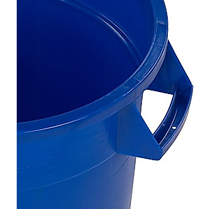 CFS 34101014 Bronco Round Waste Container Only, 10 Gallon, Blue