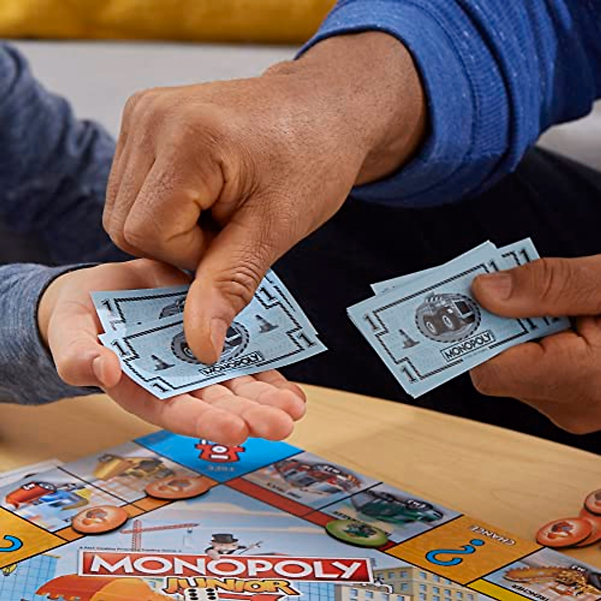 Hasbro Gaming Monopoly Junior Trucks Edition Board Game for Kids Ages 5+, 2-4 Player Kids Games