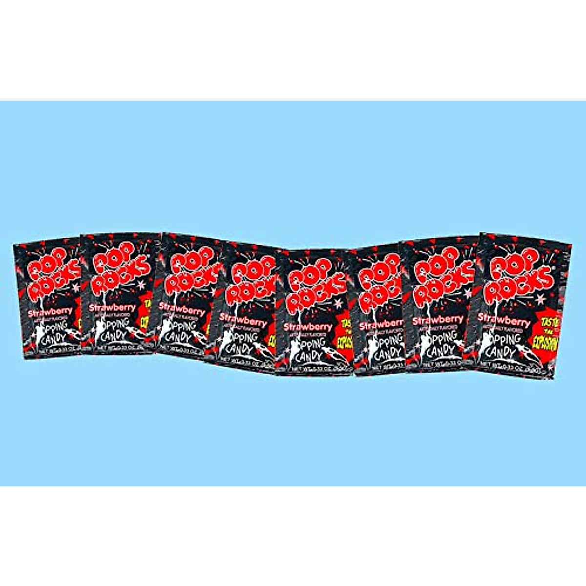 Pop Rocks Strawberry Bulk (0.33oz) - 72 Pack of Straw Berry Flavored Poprocks - Retro Crackling Rock Candy - By Dr. Plenty