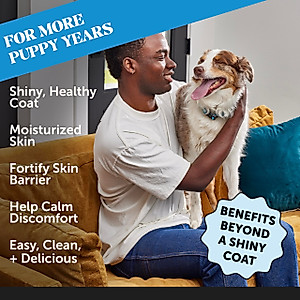 Pet Honesty Omega 3 Fish Oil & Multivitamin Max Strength Bundle: Wild Caught Omega 3 Supplement & 15-in-1 Dog Vitamins for Skin, Coat, and Health (32oz)