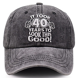 40th Birthday Decorations for Men Women, Vintage1983 Limited Edition Hat, Funny Adjustable Embroidered 40 Years Old Baseball Cap, Birthday Gifts for Dad Mom Husband Wife Sister Friends