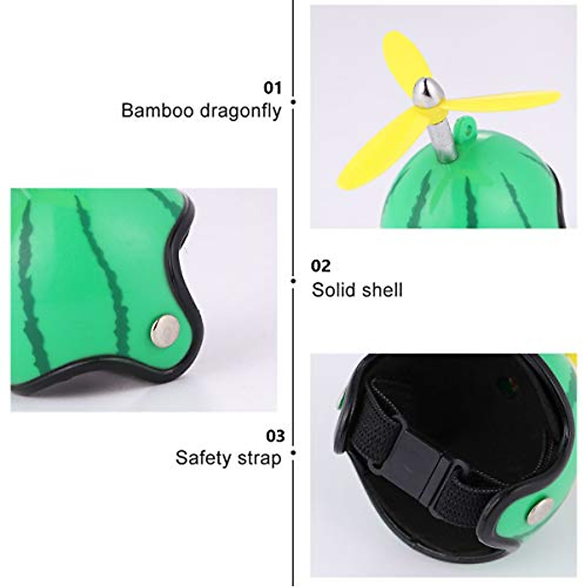 POPETPOP Chicken Helmet- Bird Toy Head Protection Helmet Bird Hat Headwear Suitable for Parrot Small Hens, Ducks and Other Poultry Funny Pet Safety Helmet Costumes Accessories