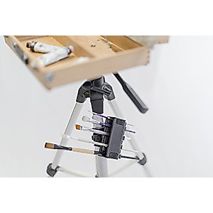 Easy To Use Products Brush Grip Paintbrush Holder and Drying Rack/Caddy, Painting Supplies (Black)