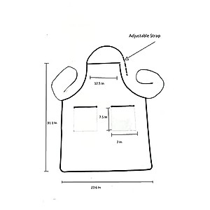 Waterproof Apron With Pockets For Women And Men. Chef, Server, Hairstylist, Dishwasher in Transparent/Clear/Black/White