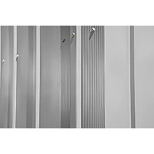 Arrow Classic Steel Storage Shed, 10x14, Flute Grey