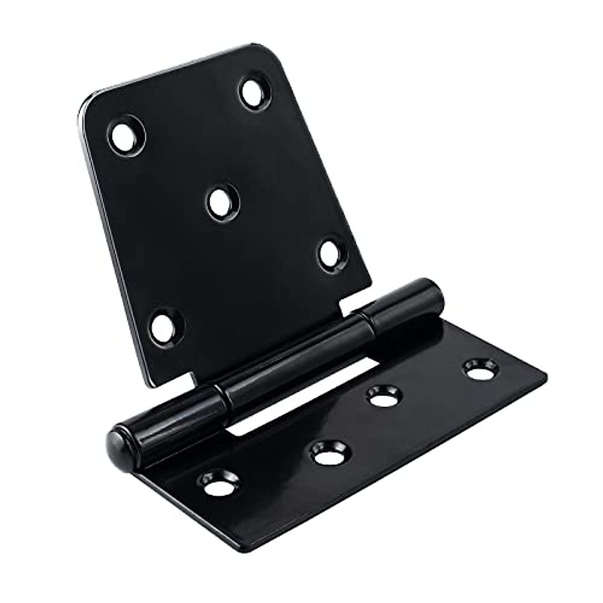 Heavy Duty Gate Hinges 3.5 inch 4 Pack, Black Iron Door Hinges for Shed Barn Wood Fence Gate (Included Screws)