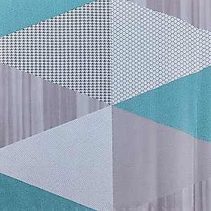 Yifasy 2 Pack Shelf Liners Blue Gray Triangle Self-Adhesive Drawer Cabinet Papers Line Flat House Furnitures 17.7 Inch Wide