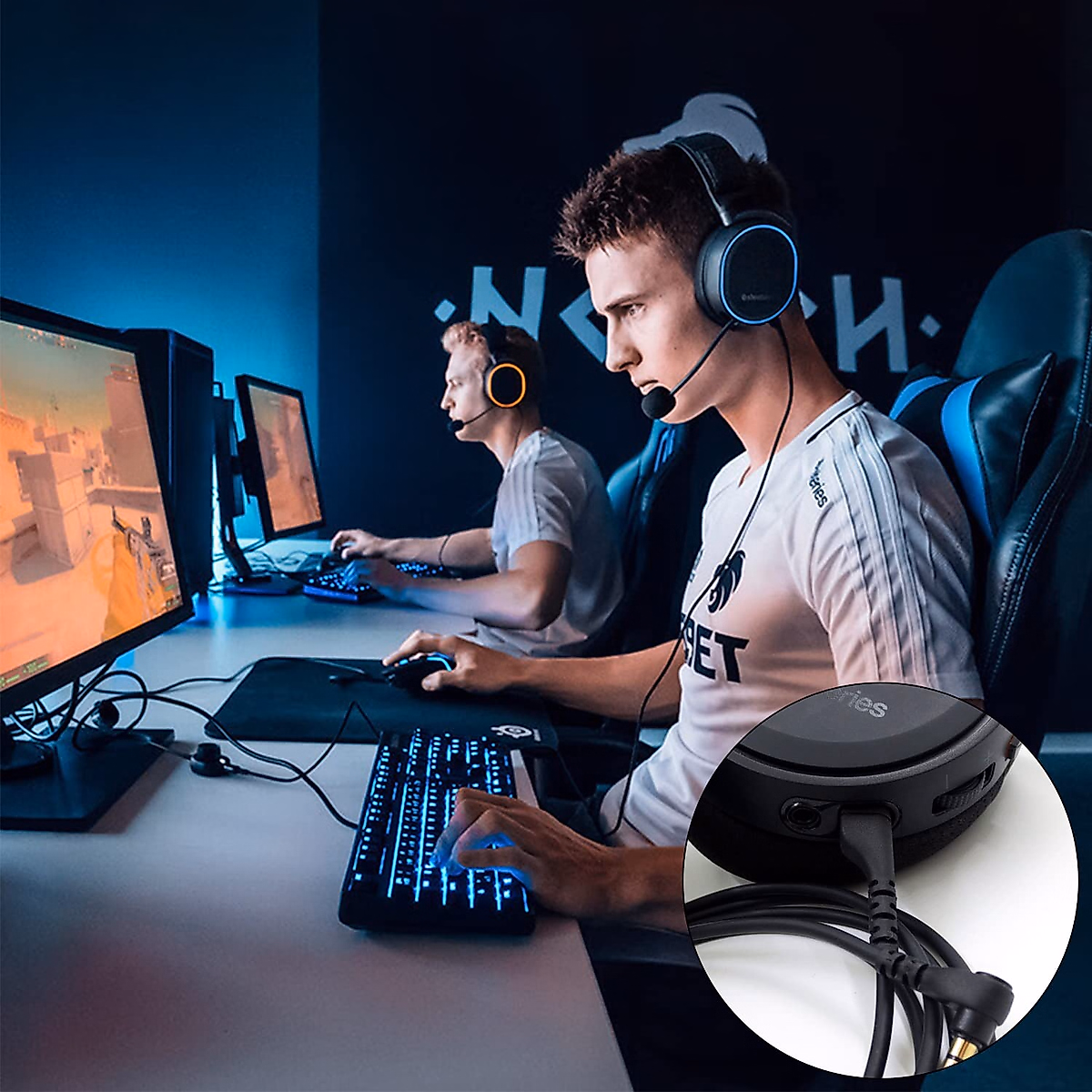 Tobysome Replacement Arctis Headphone Audio Cable Cord Wire Compatible with SteelSeries Arctis 3 Arctis 5 Arctis 7 Arctis Pro Arctis Pro +Wireless Gaming Headphones