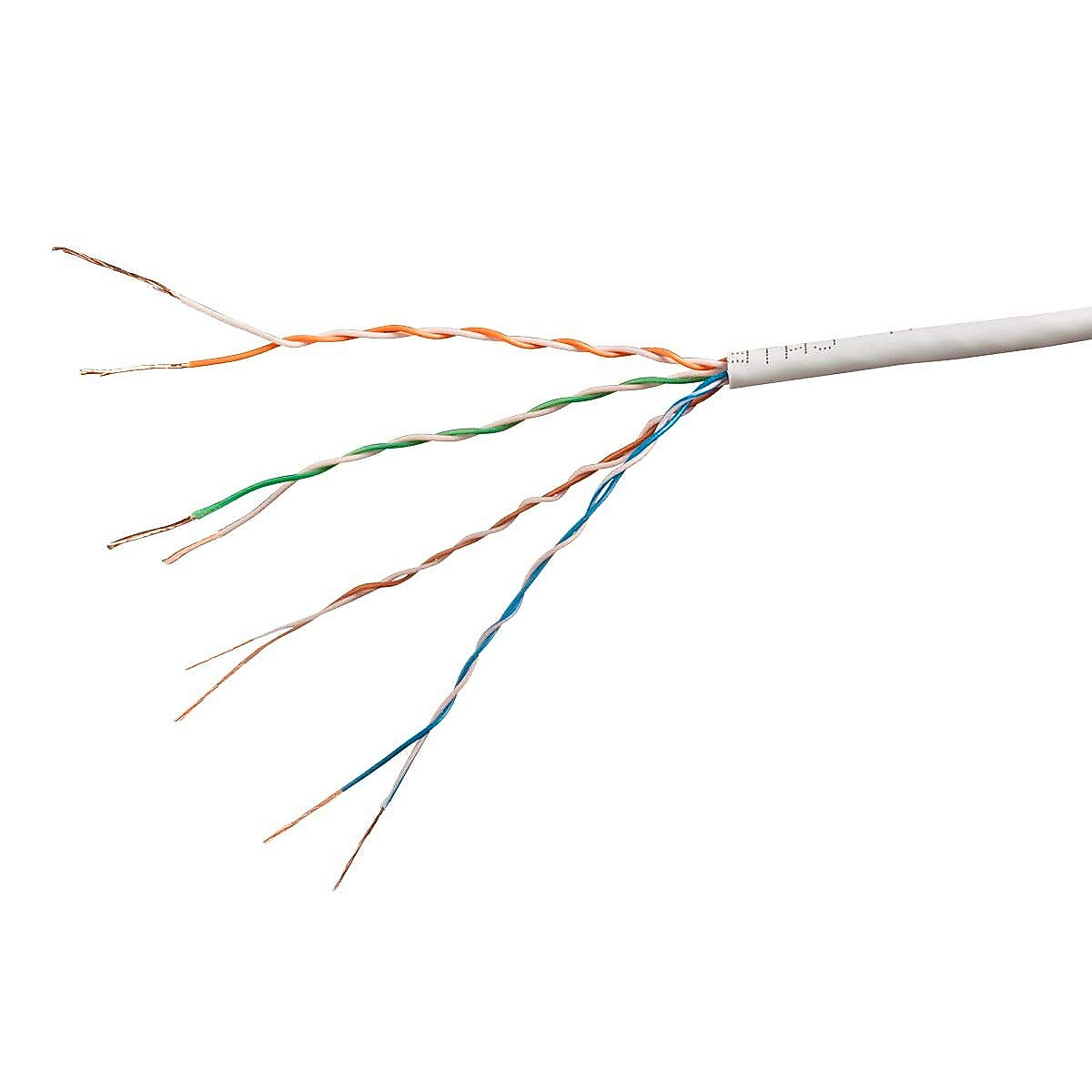 Monoprice Cat6 20ft White Component Level Patch Cable UTP 28AWG 550MHz Pure Bare Copper Snagless RJ45 SlimRun Series Ethernet Cable