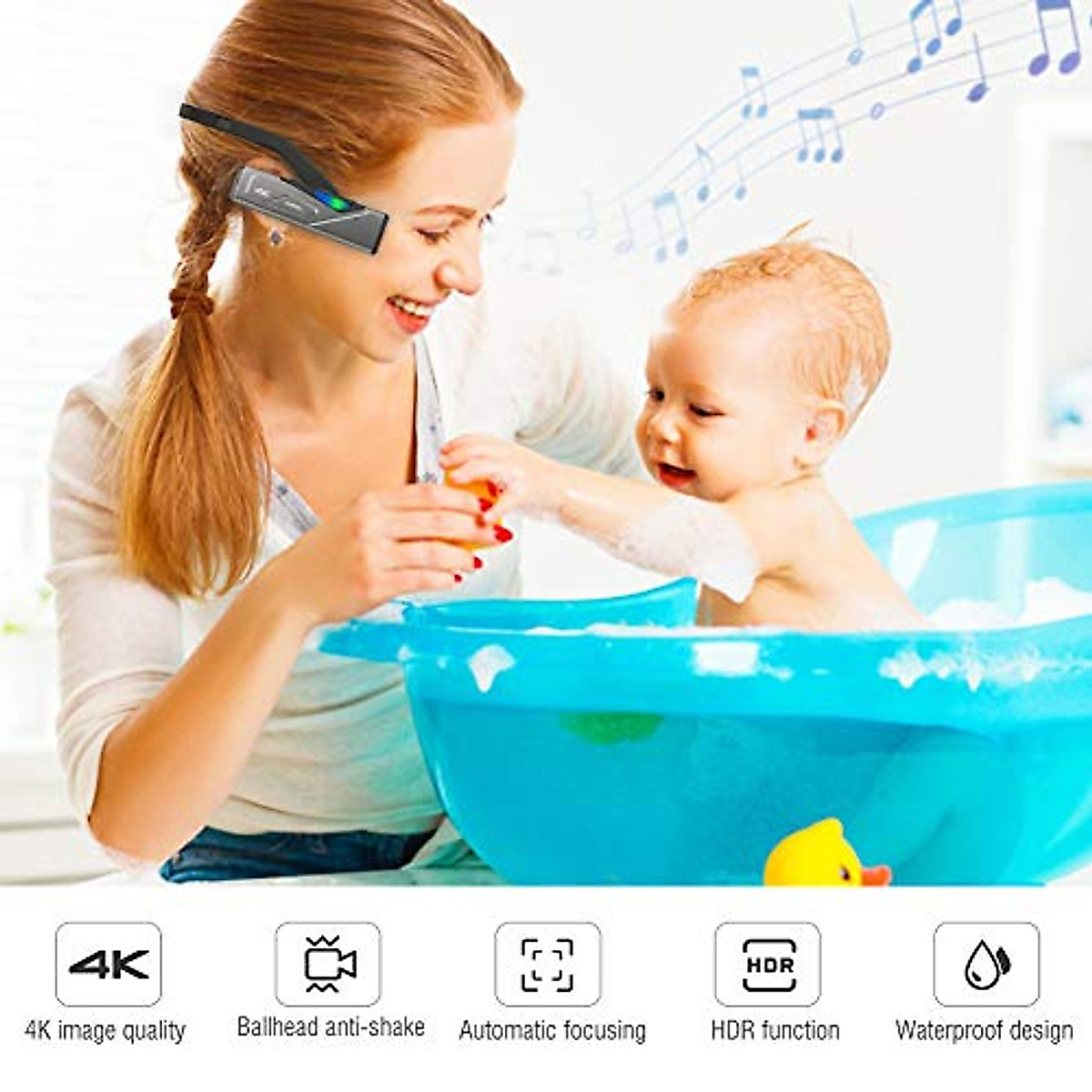 Jeanoko Digital Camera, Digital Sports Camera 4K 60FPS Real Time High Capacity with Storage Bag for Photography(Standard)