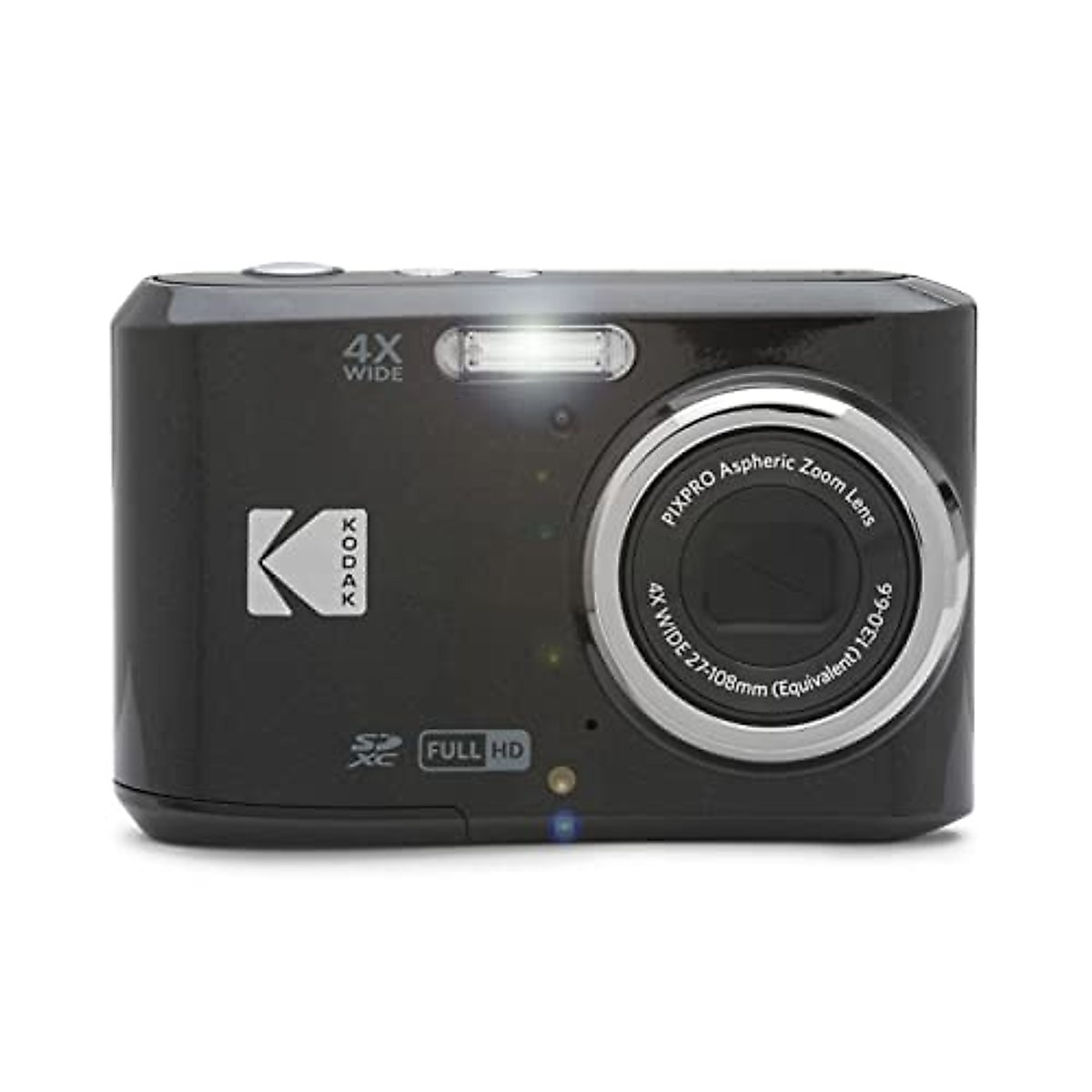 Kodak PIXPRO FZ45 Digital Camera + 32GB Memory Card + Point and Shoot Camera Case + Extendable Monopod + Lens Cleaning Pen + LCD Screen Protectors + Table Top Tripod – Ultimate Bundle (Black)