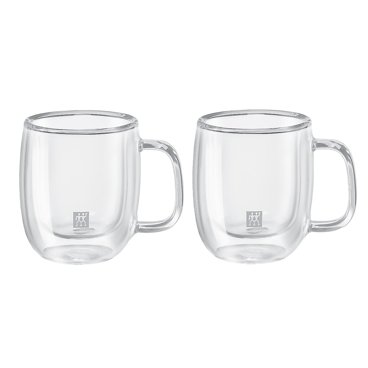ZWILLING Glass J.A. Henckels Espresso Mug Set, White 2 Count (Pack of 1)