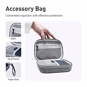 GL.iNet GL-MT3000 (Beryl AX) Pocket-Sized Wi-Fi 6 AX3000 Wireless Travel Gigabit Router & Gadget Organizer Case (Grey)