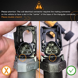 HQPASFY Ignition Coil Pack Set of 6 Compatible with BMW 325i 335i 525i 550i 650i M3 M5 X5 X6 & More Replaces# 0221504470, 12137562744, 221504470, 12137594937, 12138657273