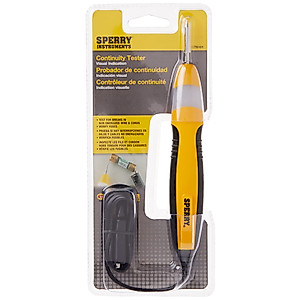 Gardner Bender Sperry Instruments CT6101 Heavy Duty Continuity Tester, 2 Range, 36 inch lead, Yellow