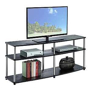 Convenience Concepts Designs2Go 3 Tier 60" TV Stand, Black