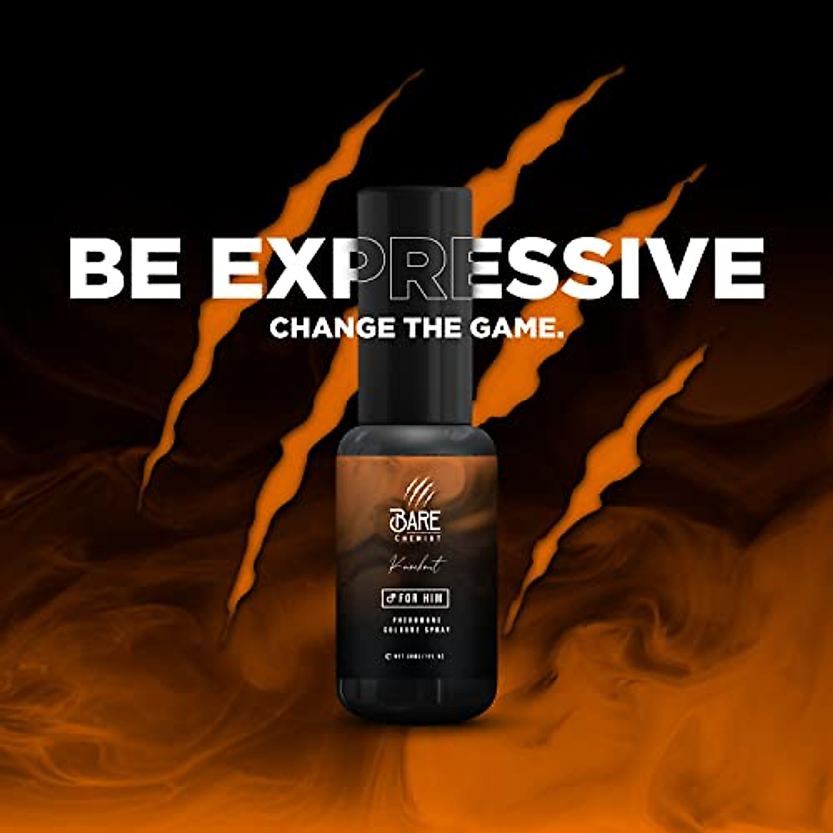 Bare Chemist Knockout Pheromone Cologne for Him - [Attraction Formula] Pheromone Cologne for Men 1oz. - Wood, Citrus, Spice