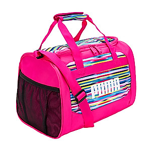 PUMA unisex child Evercat Transformation Jr duffel bags, Pink/Multi, One Size US