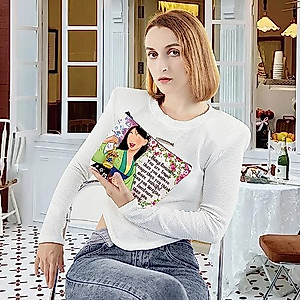 LEVLO Mu Lan Cosmetic Make Up Bag Mu Lan Fans Motivational Gift You Are Braver Stronger Smarter Than You Think Mulan Makeup Zipper Pouch Bag Mu Lan Merch(Always Mulan)