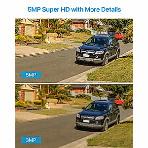 ZOSI 5MP 3K Add-on Security POE Camera, 2880 x 1620 Indoor Outdoor Bullet IP Camera, 120ft Night Vision, 3.6mm Lens, 95°View Angle, IP66 Weatherproof (Only Work with ZOSI PoE NVR)