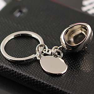 maycom Creative Fashion Romantic Couple Keychain Key Chain Ring Keyring Key Fob for Valentine's Day Gift (Helmet & Motorcycle)