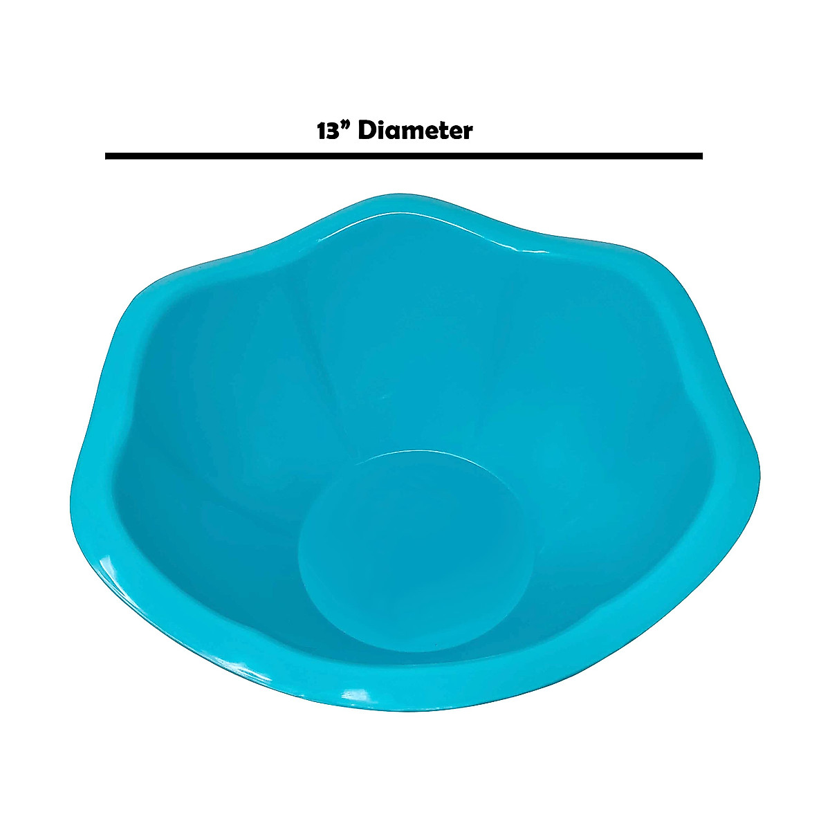 Plastic Serving Bowls for Parties (13inch Diameter - Set of 4), Chip Bowls for Parties, Popcorn Bowls, Plastic Bowls for Parties, Candy Bowls, Large Plastic Bowls
