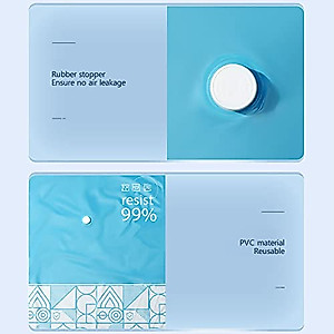 Iuhan 4 PC Vacuum Storage Bag,Extra Large Storage Bag for Comforters Blankets Clothes Pillows Travel Vacuum Compression Bags