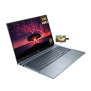 HP Pavilion 15.6'' FHD Touchscreen Business Laptop, 11th Gen Intel Core i7-1195G7 Processor, Windows 11 Pro, 16GB RAM, 512GB SSD, Backlit Keyboard, HDMI, Wi-Fi, 32GB USB Card