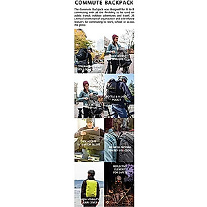 Two Wheel Gear Commuter Laptop Backpack - Water Resistant with 15in Padded Laptop Sleeve, for Travel, Work, Biking, Hiking, and Everyday Use, 26L Black