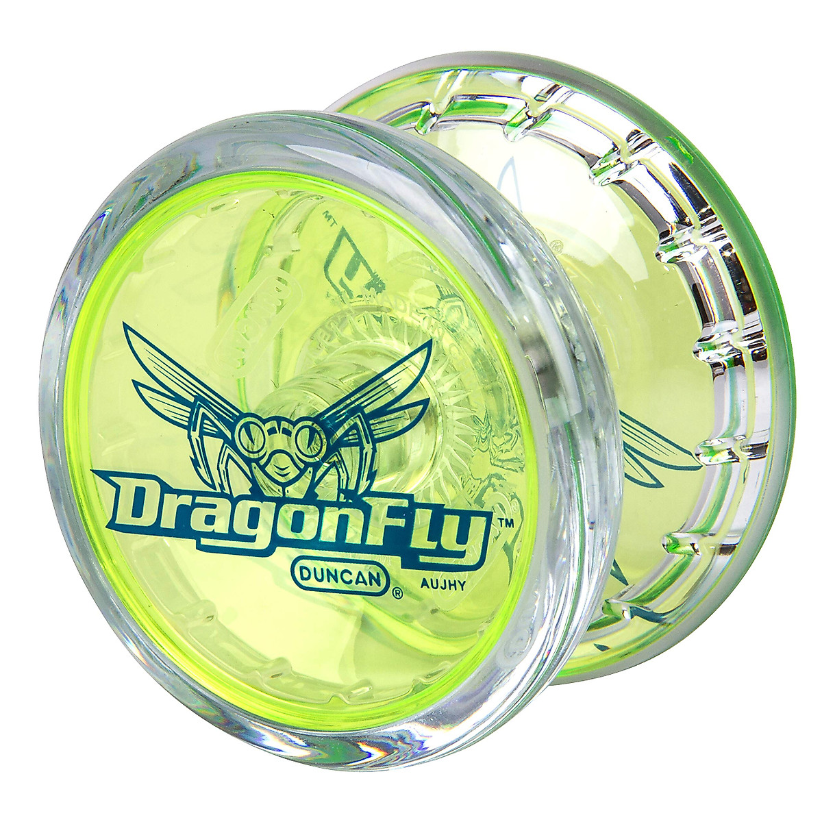 Duncan Dragonfly Yo-Yo -Clear with Green Cap