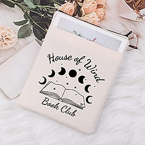 MNIGIU Bookworm Gift House of Wind Book Sleeve Velaris Gift Acotar Book Protector Cover Book Lover Gift Booktok Merchandise (House of Wind)
