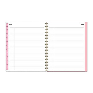 Blue Sky 2024 Weekly and Monthly Planner, January - December, 8.5" x 11", Frosted Cover, Wirebound, Mimi Pink (137264-24)