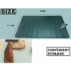 BIUWING Leather Plant Repotting Mat,Thickened Waterproof Transplanting Mat,Indoor Succulent Potting Mat for Transplant and Mess Control