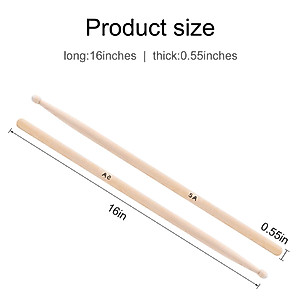 FF Elaine Maple 5A Wood Tip Drumsticks 12 Pairs