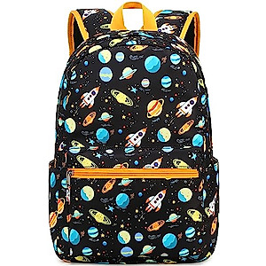 CAMTOP Kids Backpack Preschool Kindergarten Bookbag Toddler School Bag for Age 3-8 Boys and Girls(Rocket Planet)
