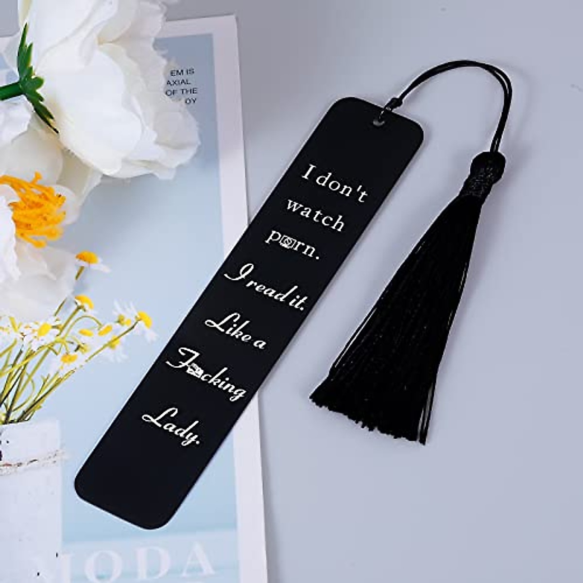 Funny Bookmarks for Women Book Lover Valentine Day Gifts for Her Female Friends Birthday Gifts for Friends BFF Stocking Stuffer Bookmark for Bookish Nerd Book Readers Bookworm Reading Book Club Gift