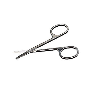 Motanar 3.5-Inch Stainless Steel Dog Pet Round-Tip Home Grooming Scissors for Nose Hair,Ear Hair,Face Hair,Paw Hair