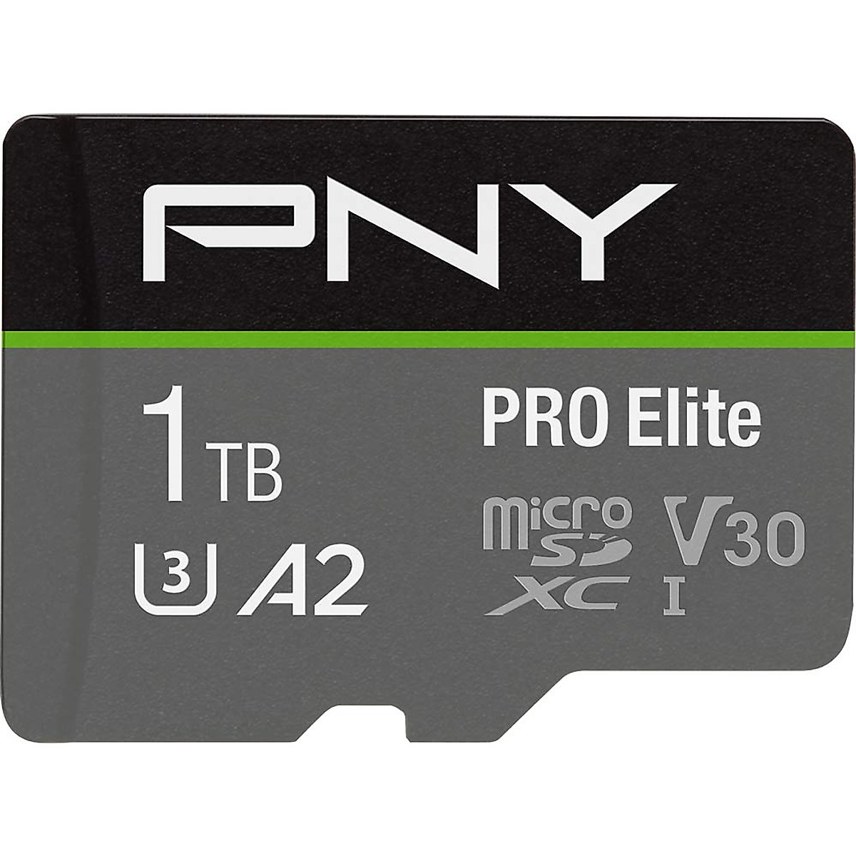 PNY 1TB PRO Elite microSDXC Memory Card - 100MB/s, UHS-I, 4K UHD, Full HD, A2, micro SD