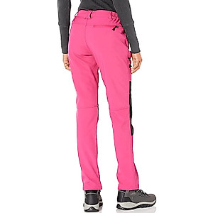 DAFENGEA Women's Snow Ski Pants Fleece Hiking Waterproof Windproof Softshell Outdoor Snowboard Pants,CFK1682W-Pink-S