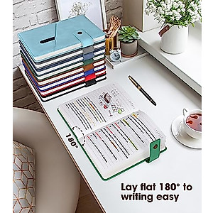 vfaejll A5 Lined Leather Journal Notebook for Men Women,5.9 X 8.4 Personalized Hardcover Journal with Pen,200 Pages 100 Gsm Thick Ruled Paper Daily Diary for School,Travel,Business,Work,Home,Writing